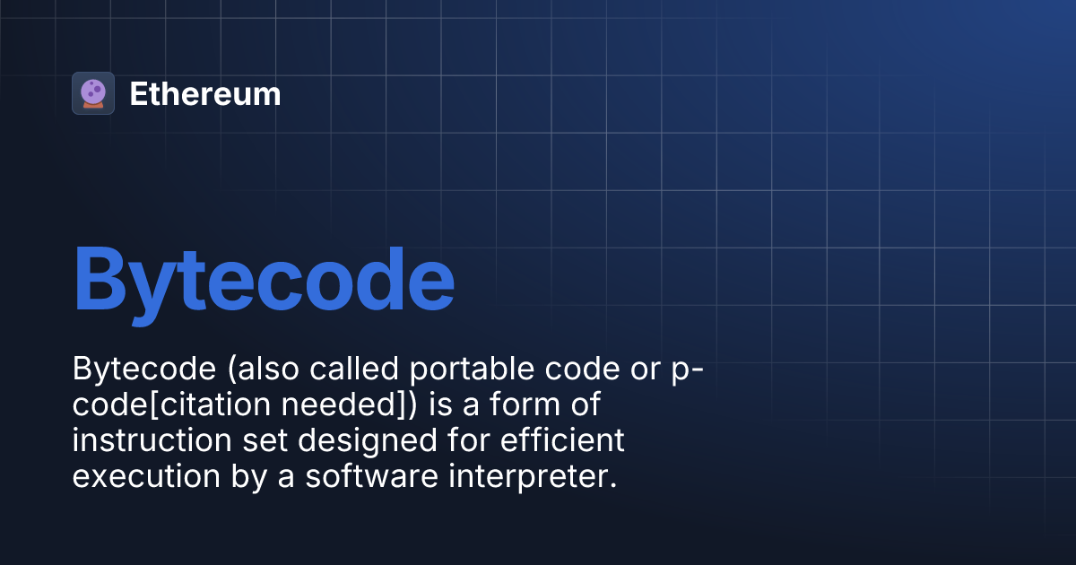 Bytecode | Ethereum
